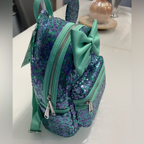 Loungefly | Bags | 223 Disney Parks Loungefly Teal Green Purple ...